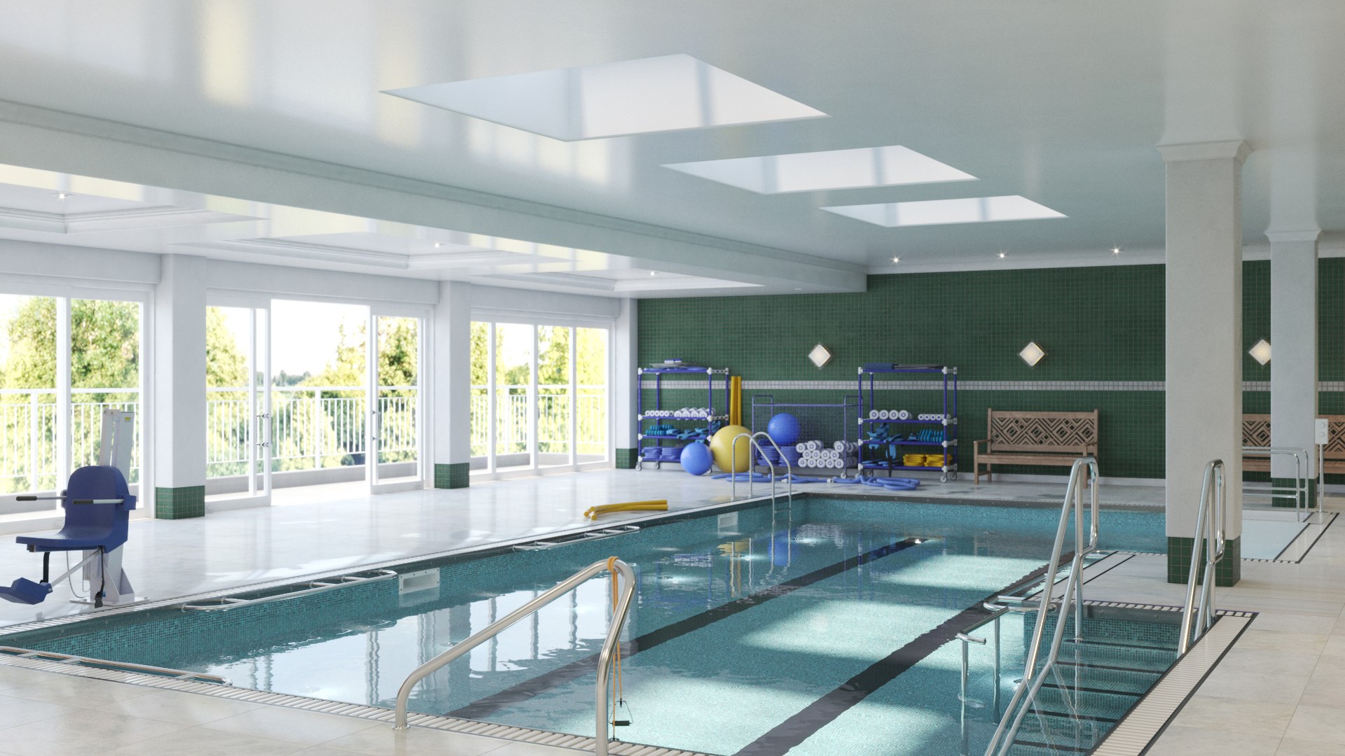 Rehabilitation Therapy Pool 3D Model - TurboSquid 1843635