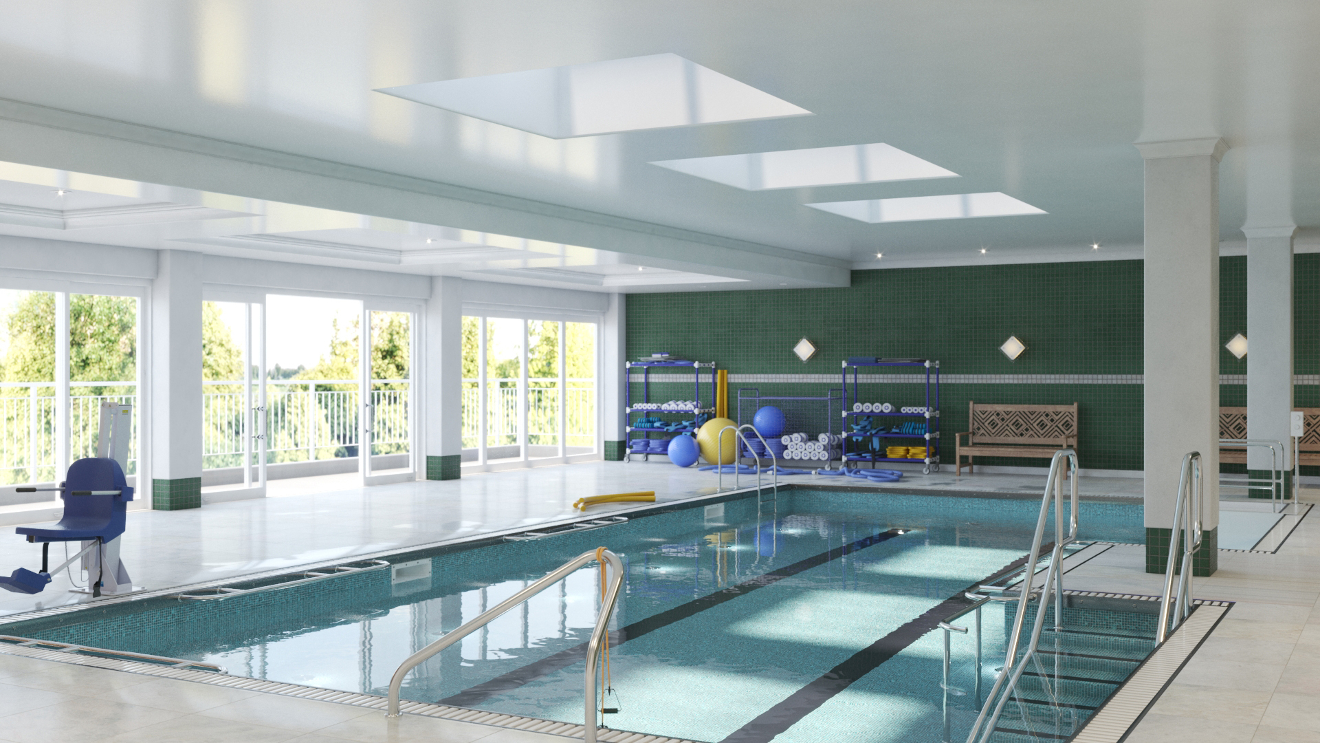 Rehabilitation therapy pool 3D model - TurboSquid 1843635