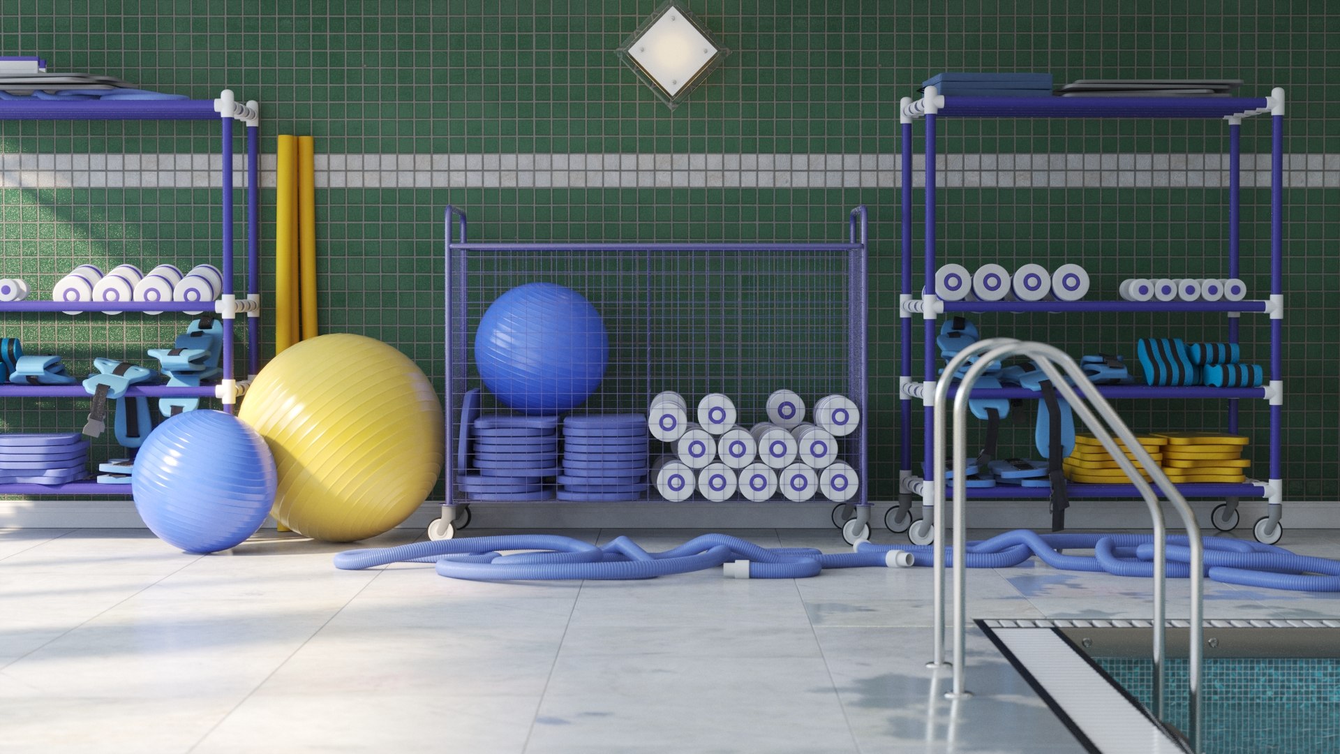 Rehabilitation Therapy Pool 3D Model - TurboSquid 1843635