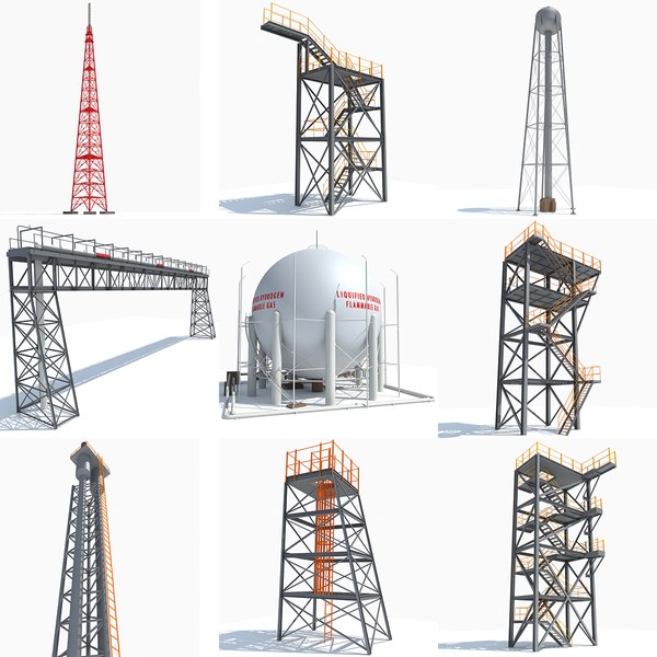 3D model Cellular Towers Collection - TurboSquid 1971497