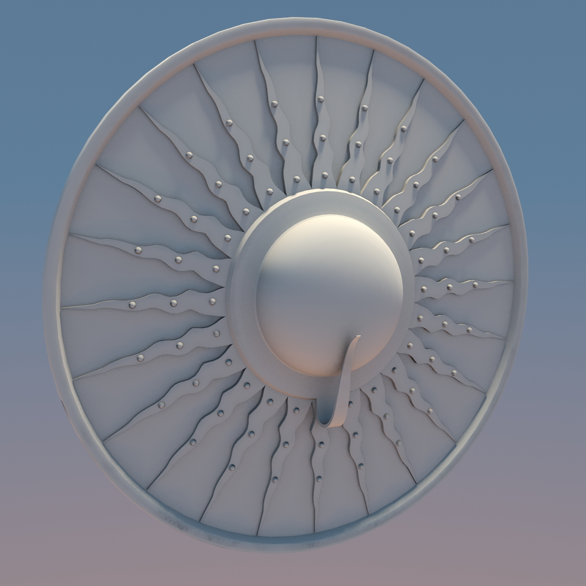 3ds max medieval buckler shield