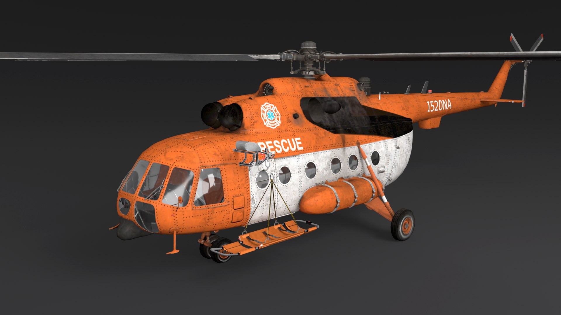 Rescue Helicopter 3D Model - TurboSquid 2253796