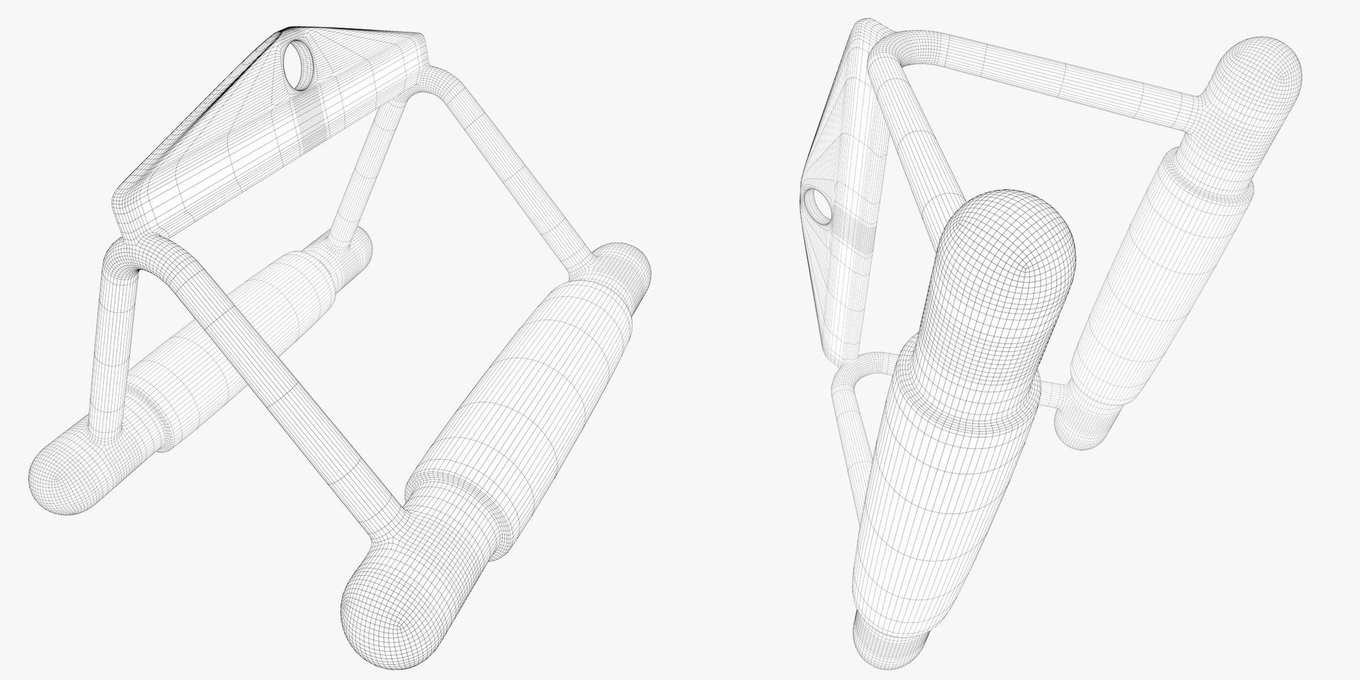 3D Pulley handle gym equipment 1 - TurboSquid 2151290