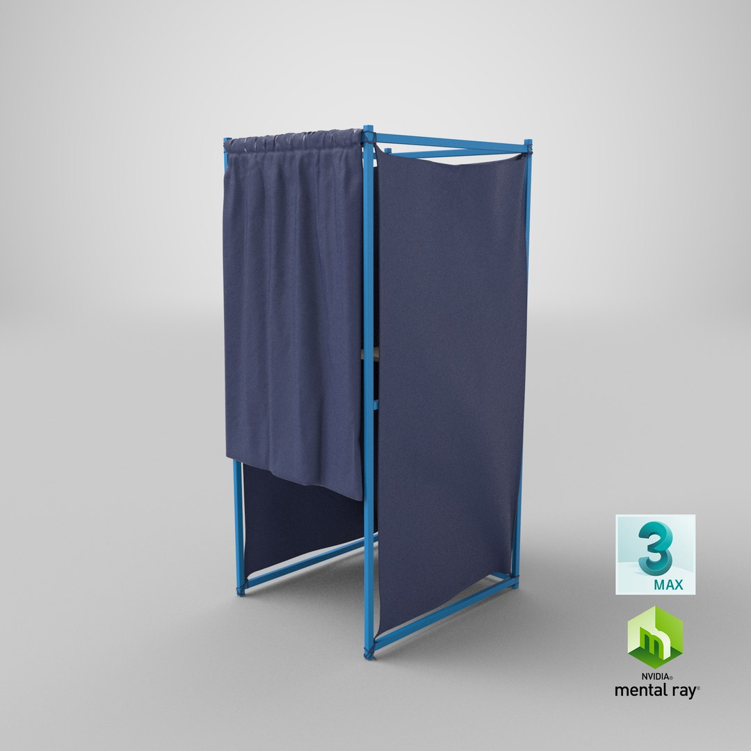 3D model voting booth - TurboSquid 1335118