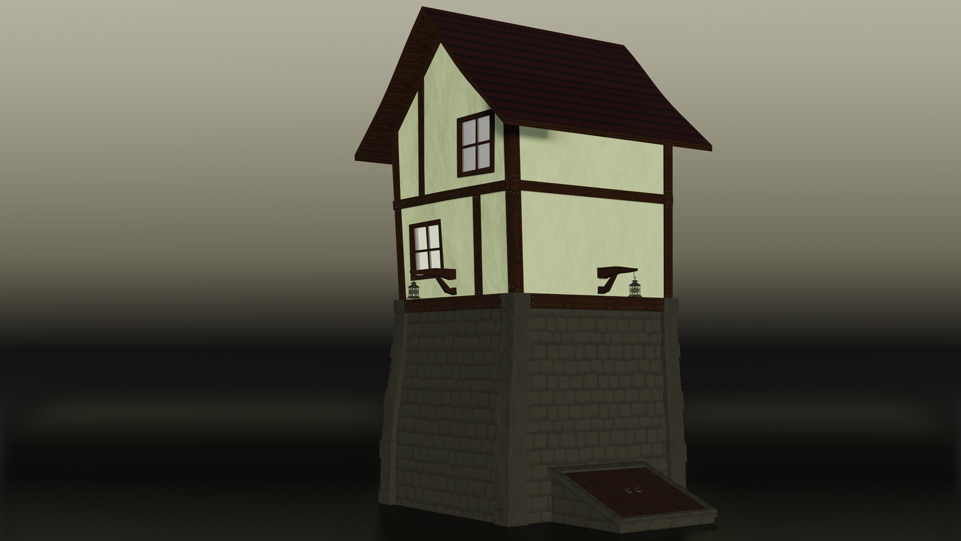 Free 3D stylized building - TurboSquid 1451567