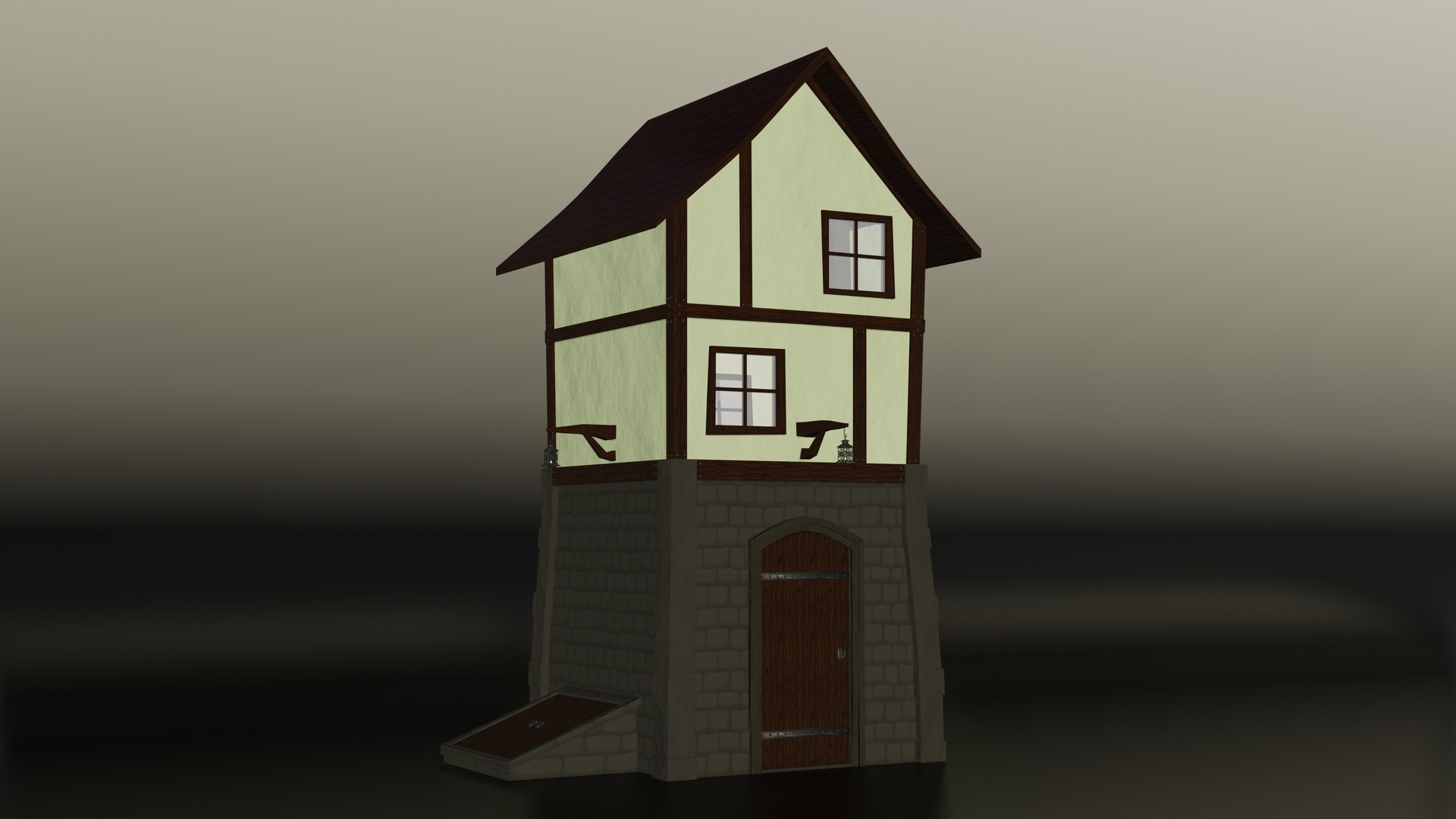 Free 3D stylized building - TurboSquid 1451567