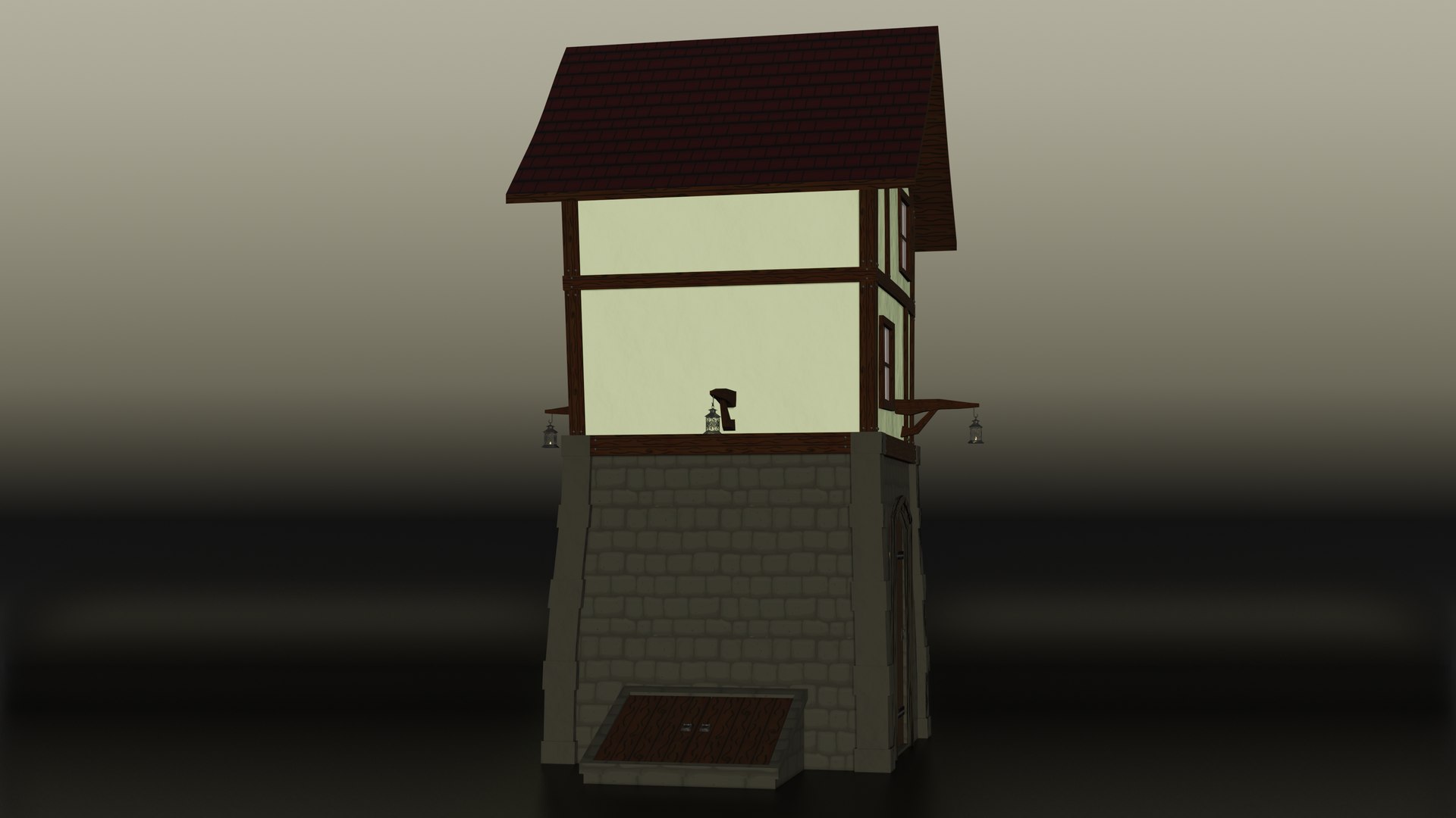 Free 3D stylized building - TurboSquid 1451567