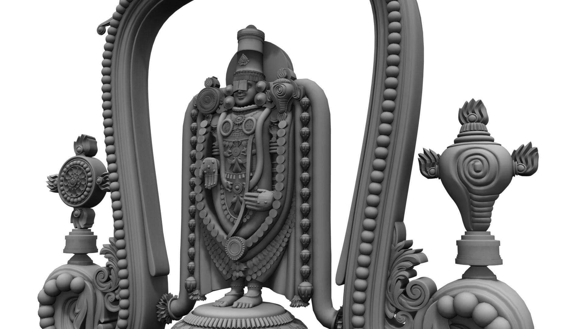 Oil Lamp Venkateswara Balaji 3D Model - TurboSquid 1983849