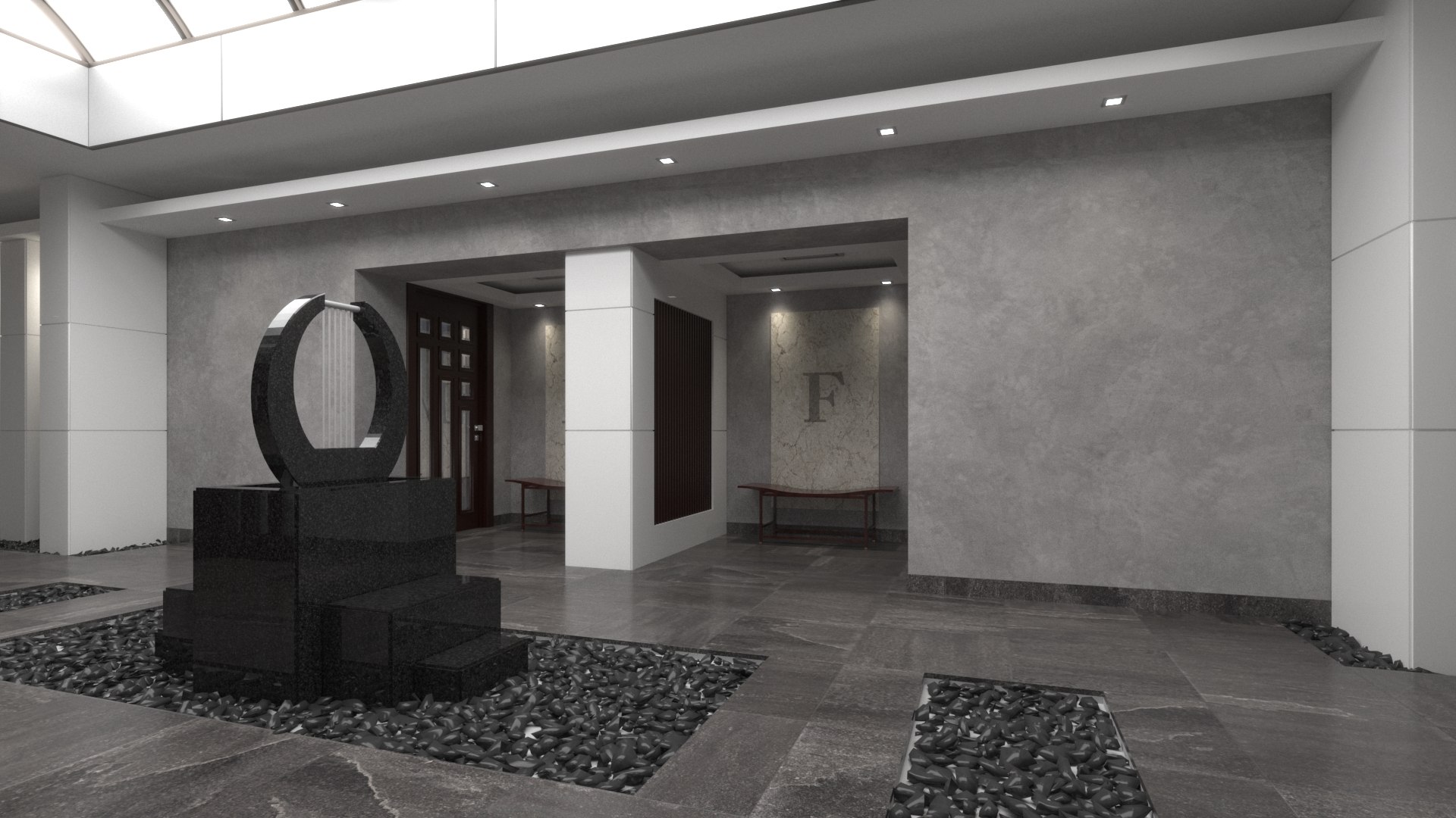 3D Hallway Scene - TurboSquid 2007741