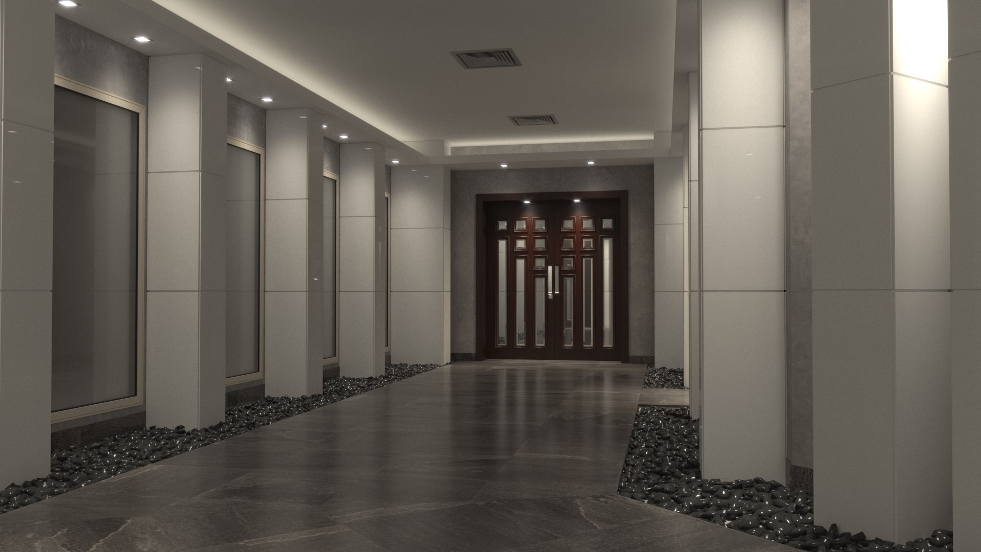 3D Hallway Scene - TurboSquid 2007741