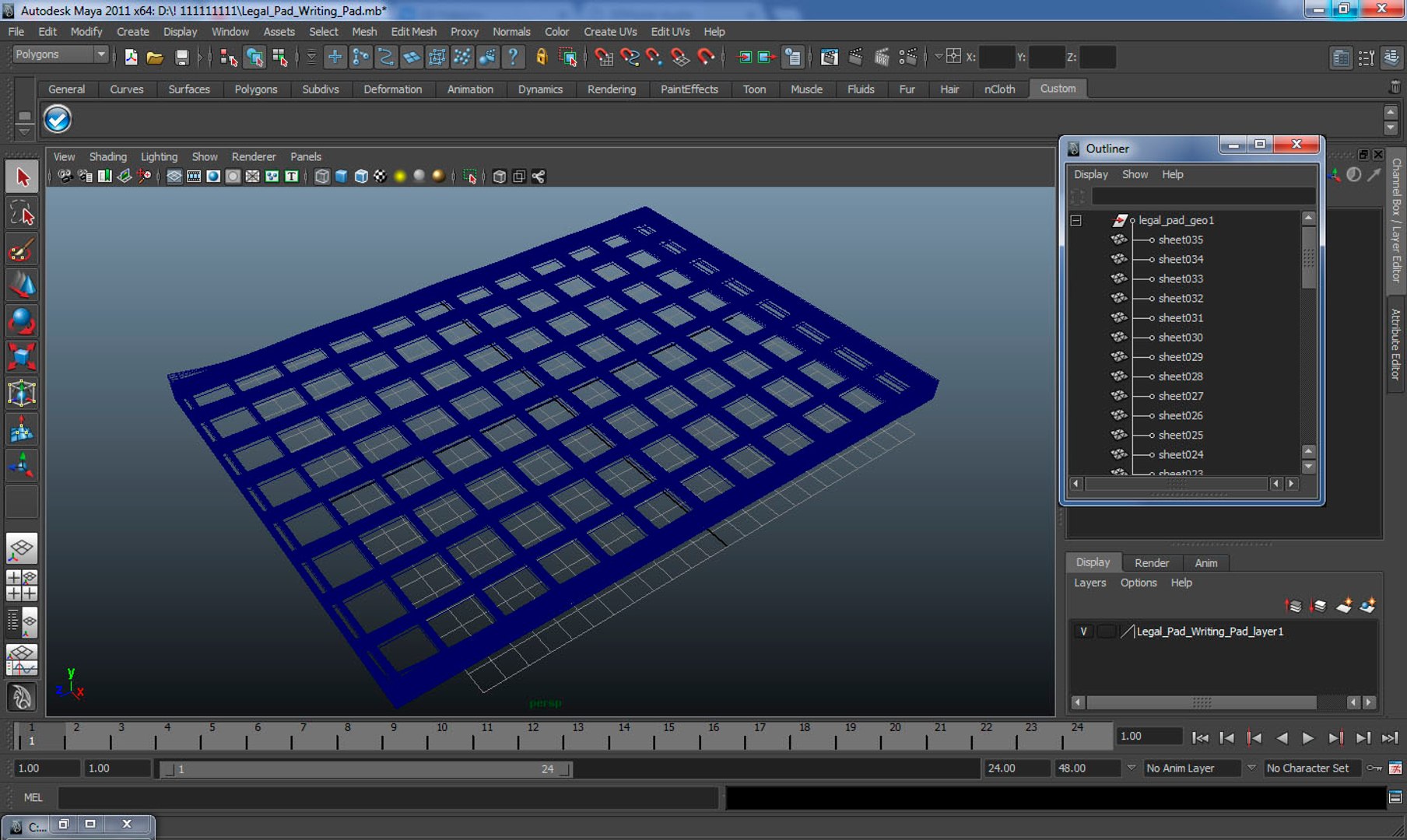 3D Writing Pad Model - TurboSquid 1259892