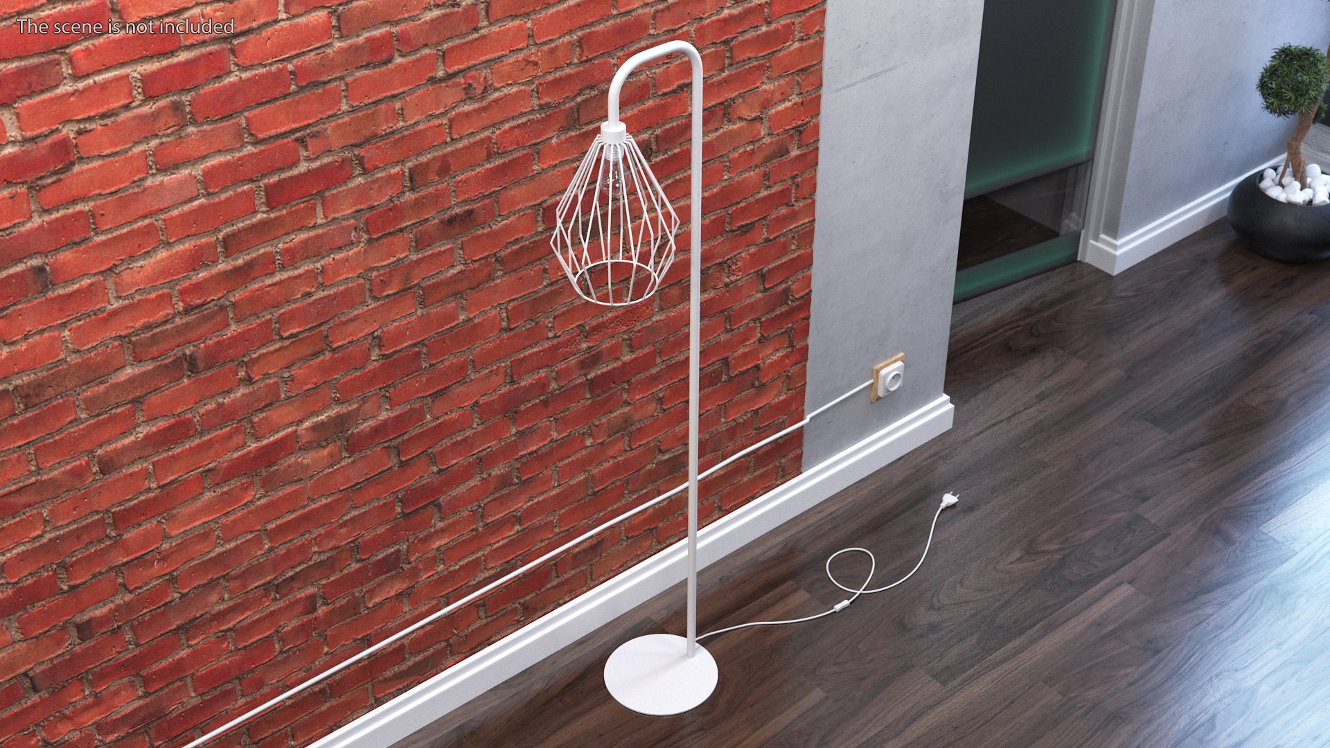 Geometric Standing Lamp White 3D Model - TurboSquid 2071210