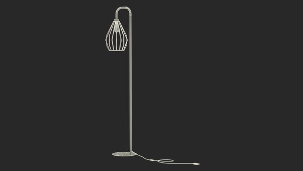 modelo 3d Geometric Standing Lamp White - TurboSquid 2071210