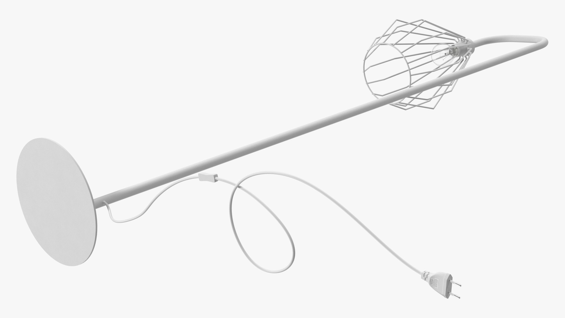 Geometric Standing Lamp White 3D Model - TurboSquid 2071210