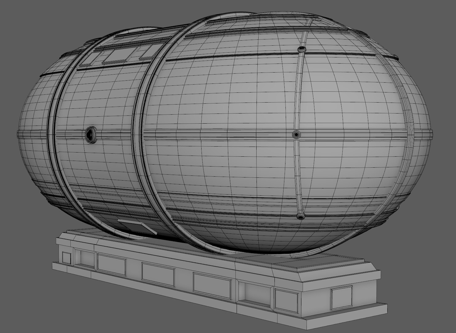 3D Sci-fi Cabine Capsule Model - TurboSquid 1279006
