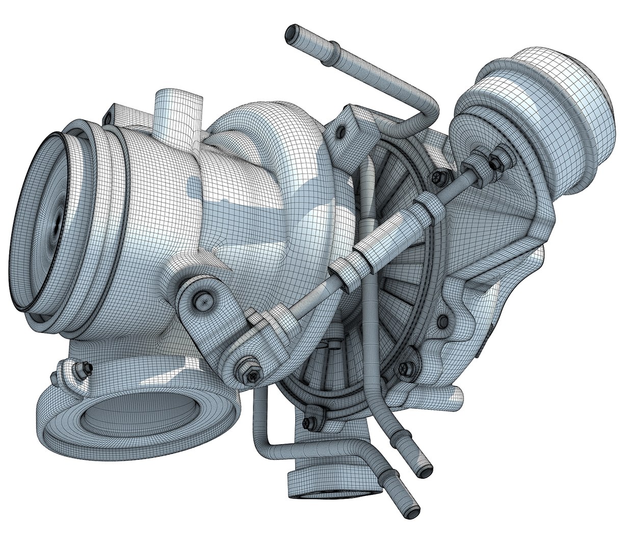 Engine turbo 3D model - TurboSquid 1174024