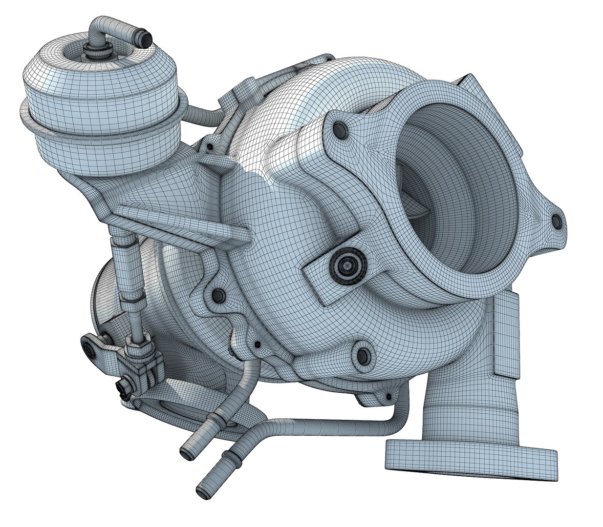 Engine turbo 3D model - TurboSquid 1174024