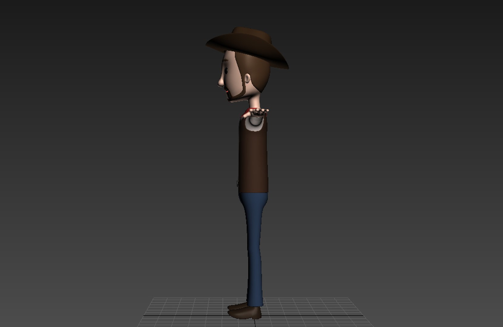 Cowboy character cartoon 3D model - TurboSquid 1340316