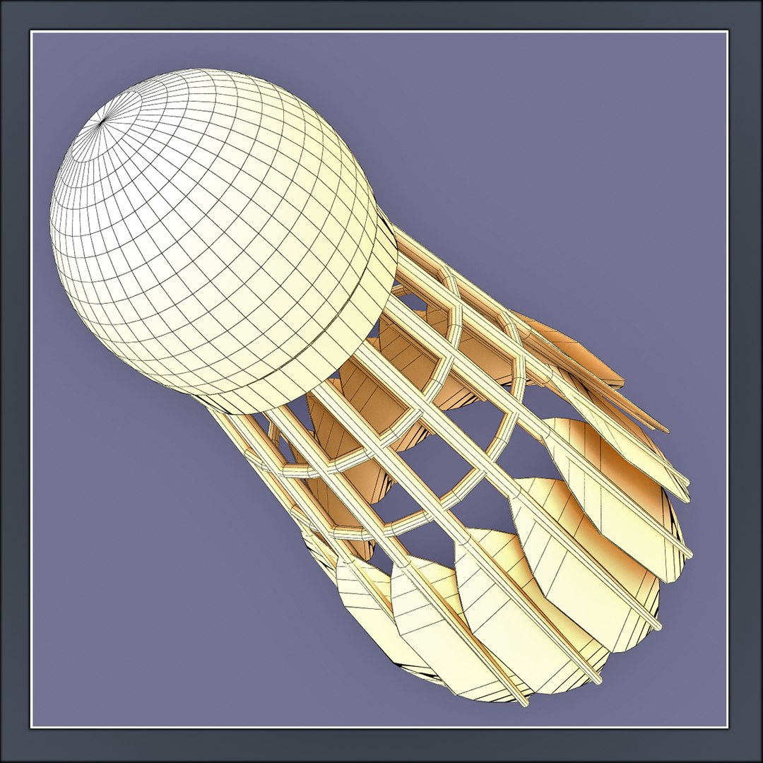 3d Badminton Shuttlecock