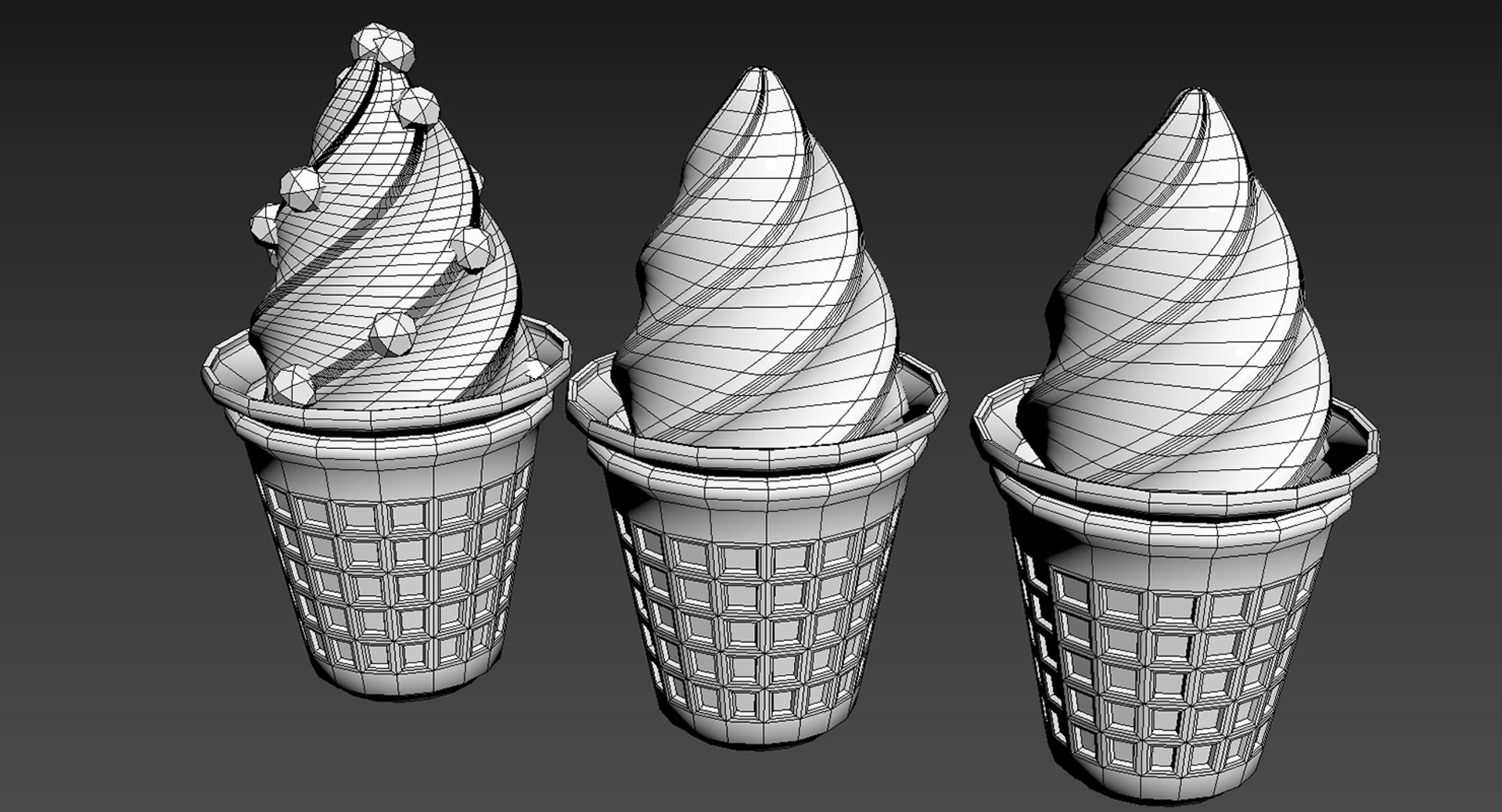 Ice cream cone 3D model - TurboSquid 1518745