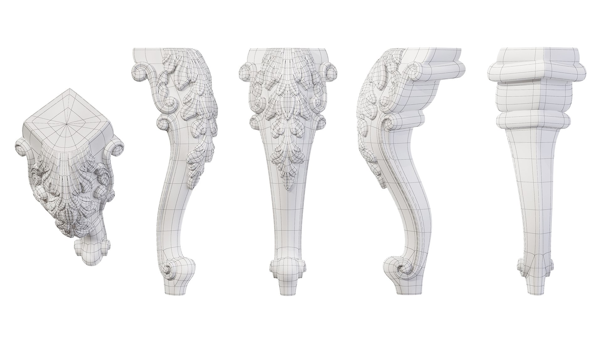 3D Classic Leg 042 Model - TurboSquid 1984214