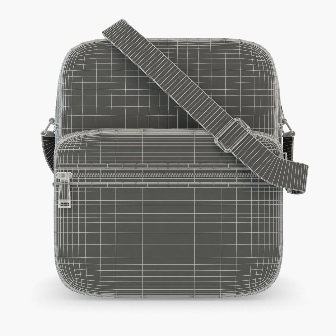Messenger Bag Black 3D Model - TurboSquid 1221898