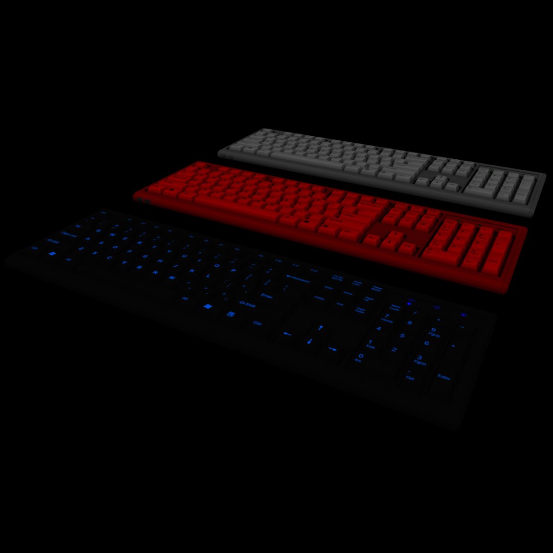 Keyboard Pack 3d Obj
