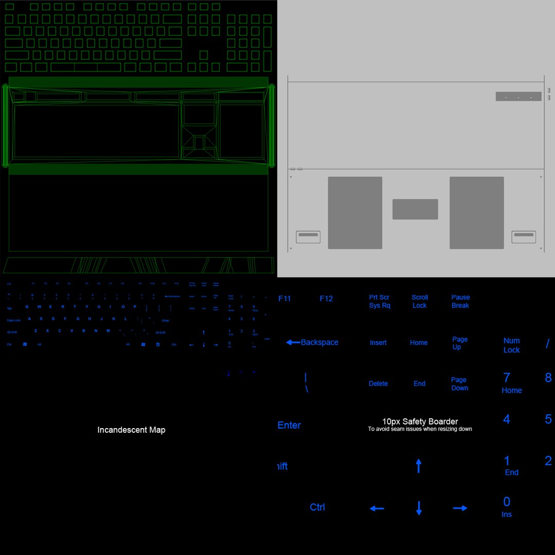 Keyboard Pack 3d Obj