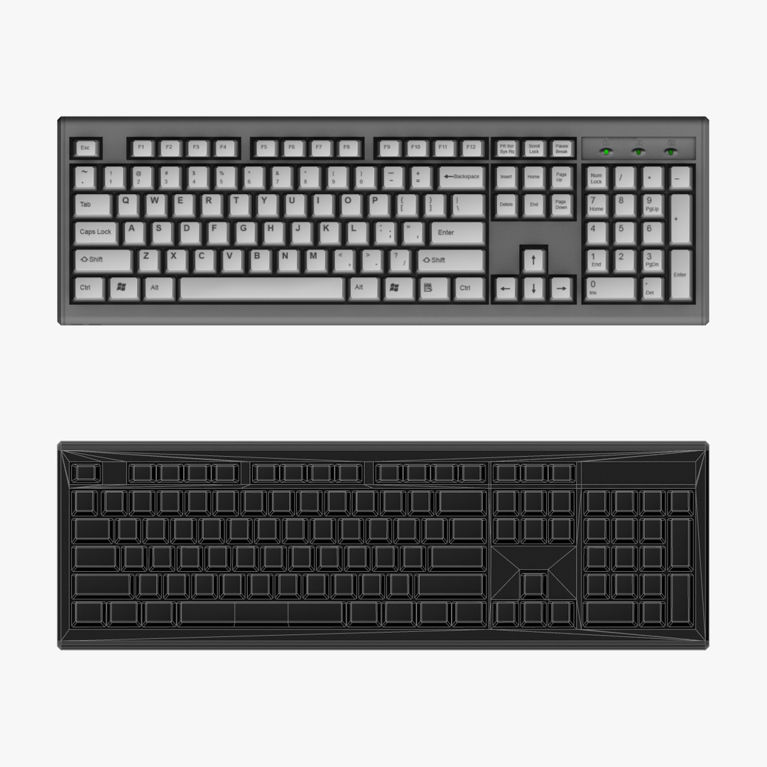 Keyboard Pack 3d Obj