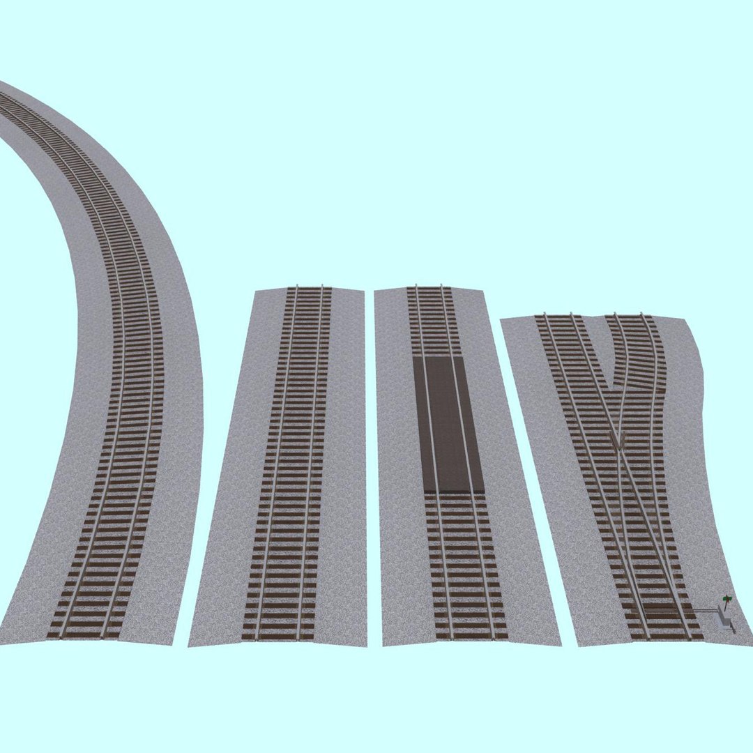 3d model pack interchangeable track section