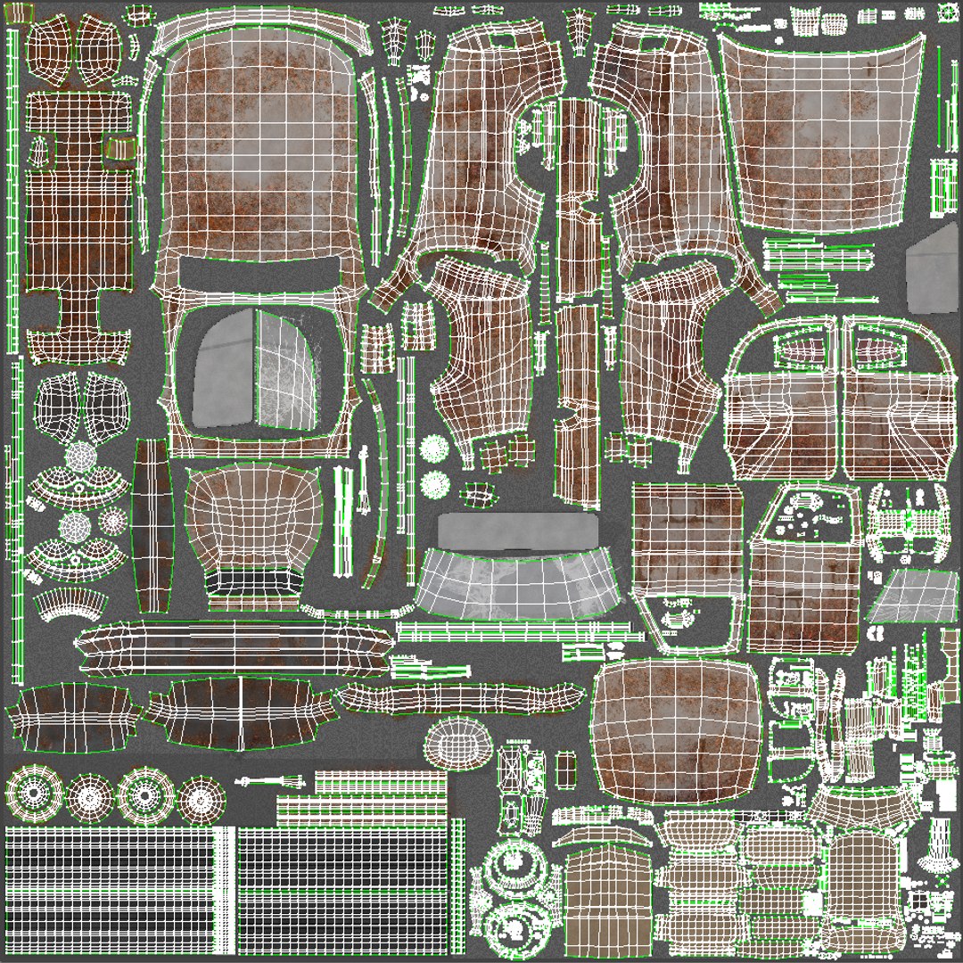 3D Wrecked Car Model - TurboSquid 1173386