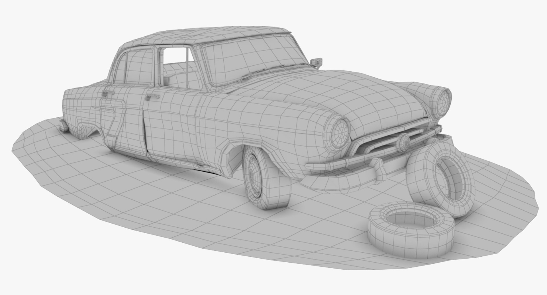 3D Wrecked Car Model - TurboSquid 1173386