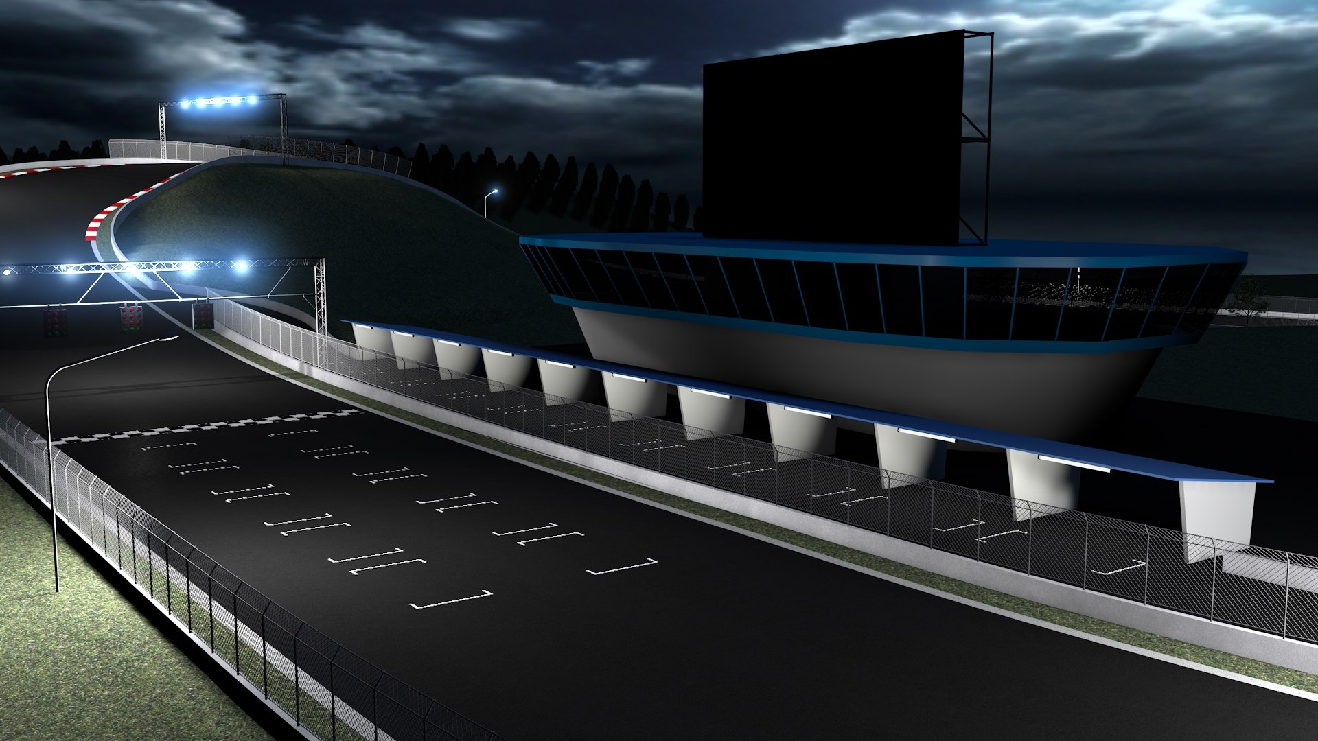 3D Race Track Model - TurboSquid 1708142