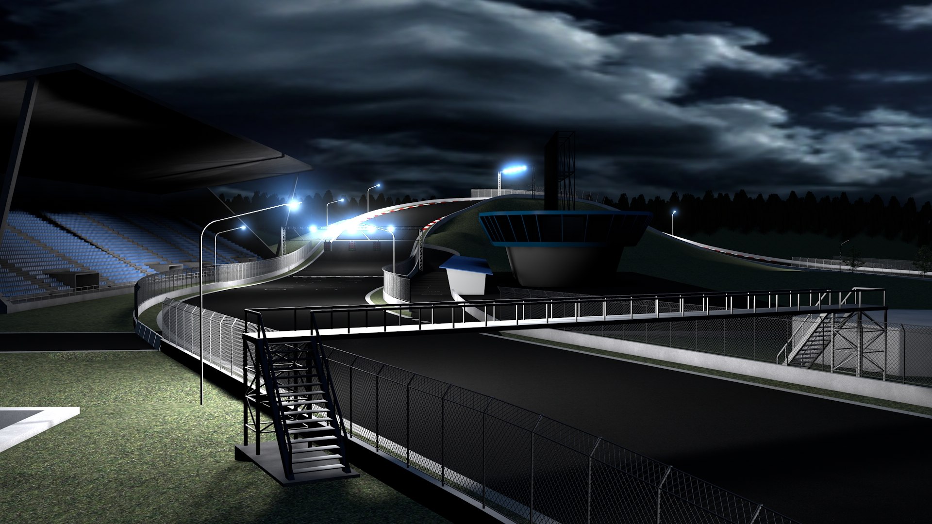 3D Race Track Model - TurboSquid 1708142