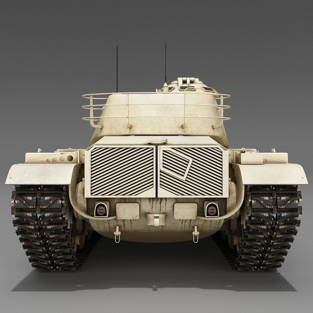 3d model of m60 patton combat tank