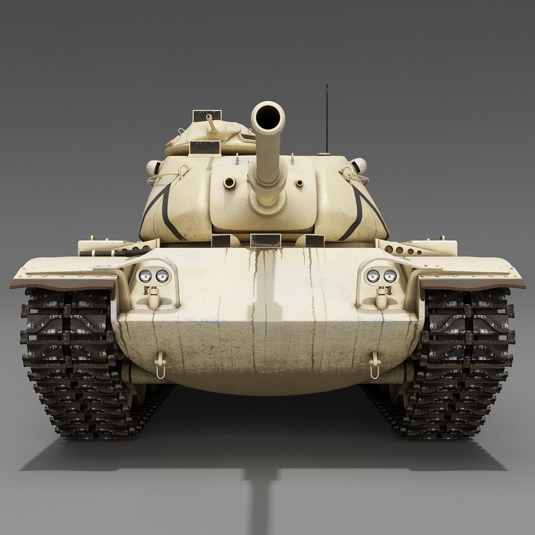 3d model of m60 patton combat tank