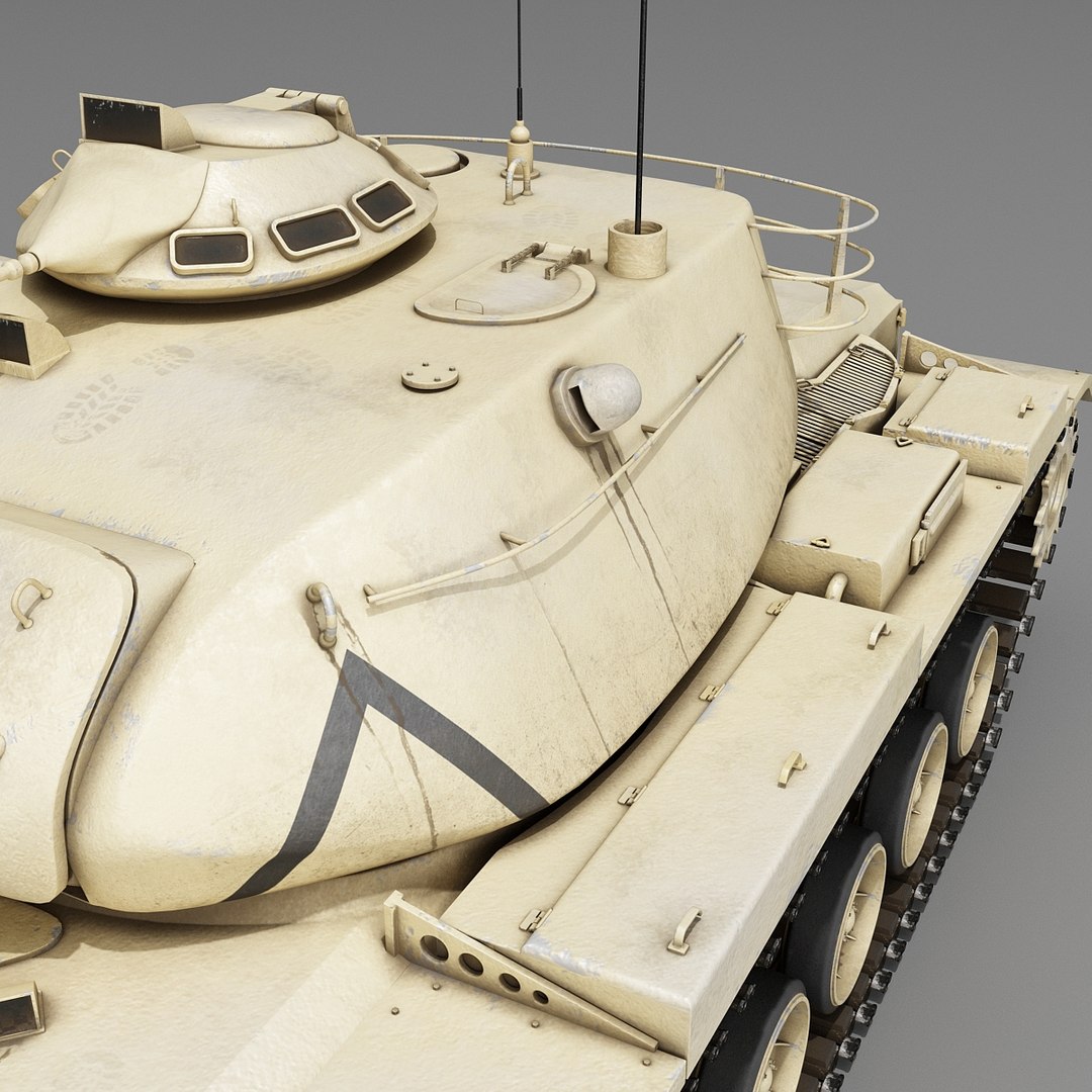 3d model of m60 patton combat tank