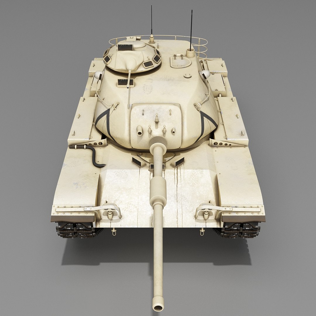 3d model of m60 patton combat tank