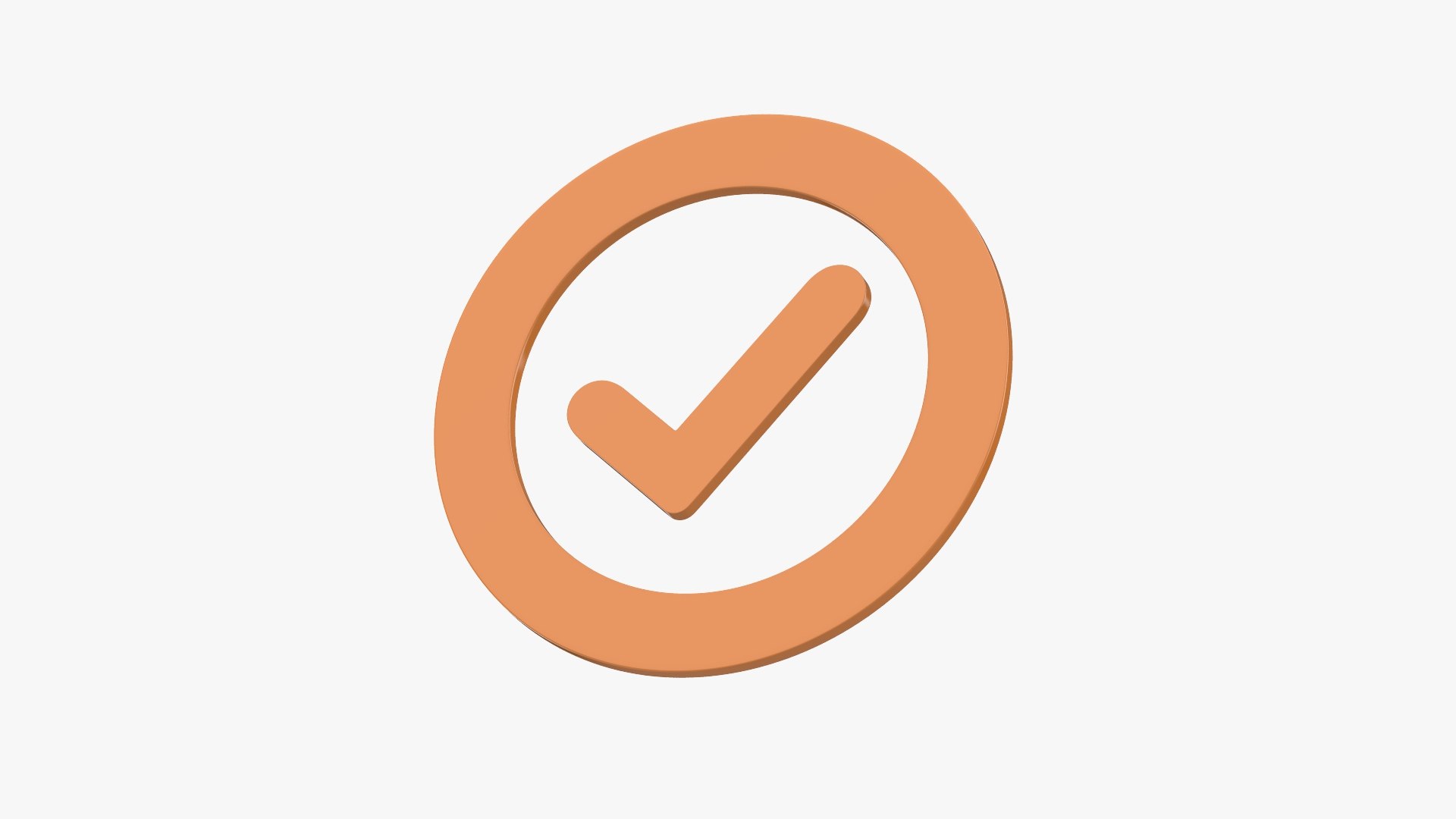 3D Validation Check Mark Symbol Icon - TurboSquid 1570070