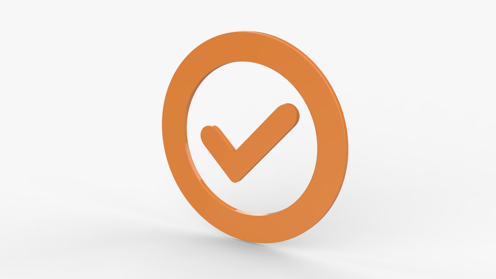 3D Validation Check Mark Symbol Icon - TurboSquid 1570070