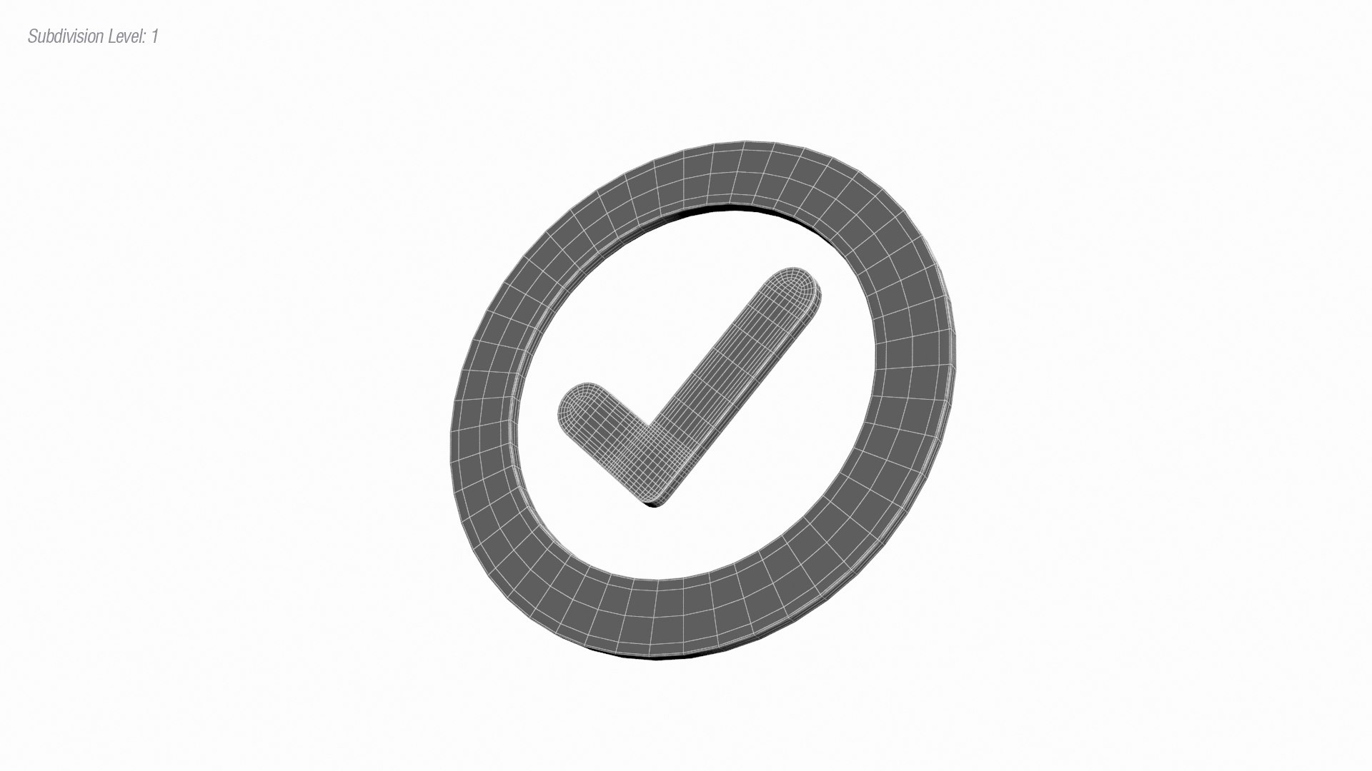 3D Validation Check Mark Symbol Icon - TurboSquid 1570070