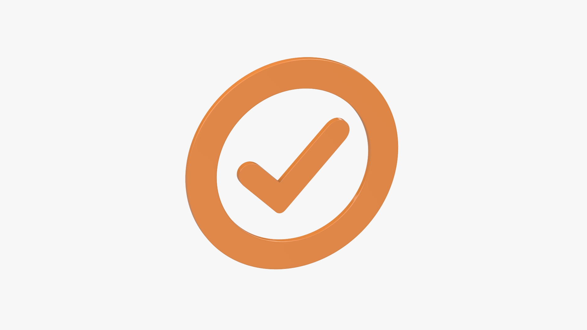 3D Validation Check Mark Symbol Icon - TurboSquid 1570070