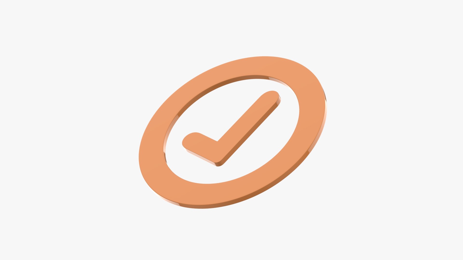 3D Validation Check Mark Symbol Icon - TurboSquid 1570070