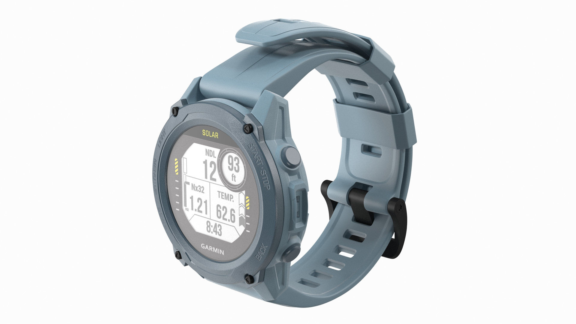 Smartwatch Garmin G1 Hurricane Blue Solar 3D Model - TurboSquid 2112246