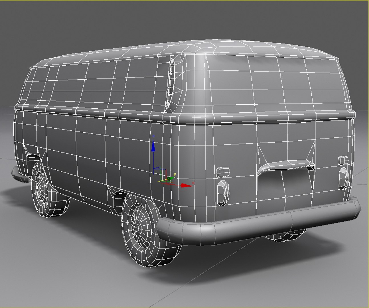 3d Model Volkswagen Microbus