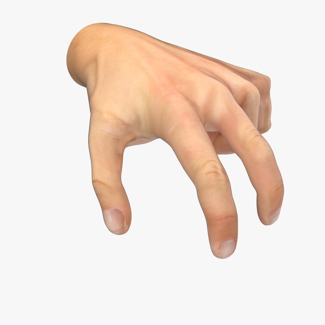 3d hand rigged poses skin