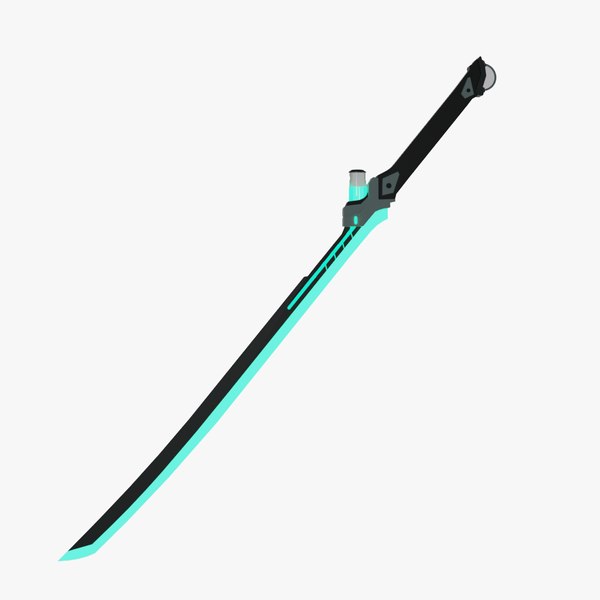 modelo 3d Katana de neón tóxico - TurboSquid 1782739