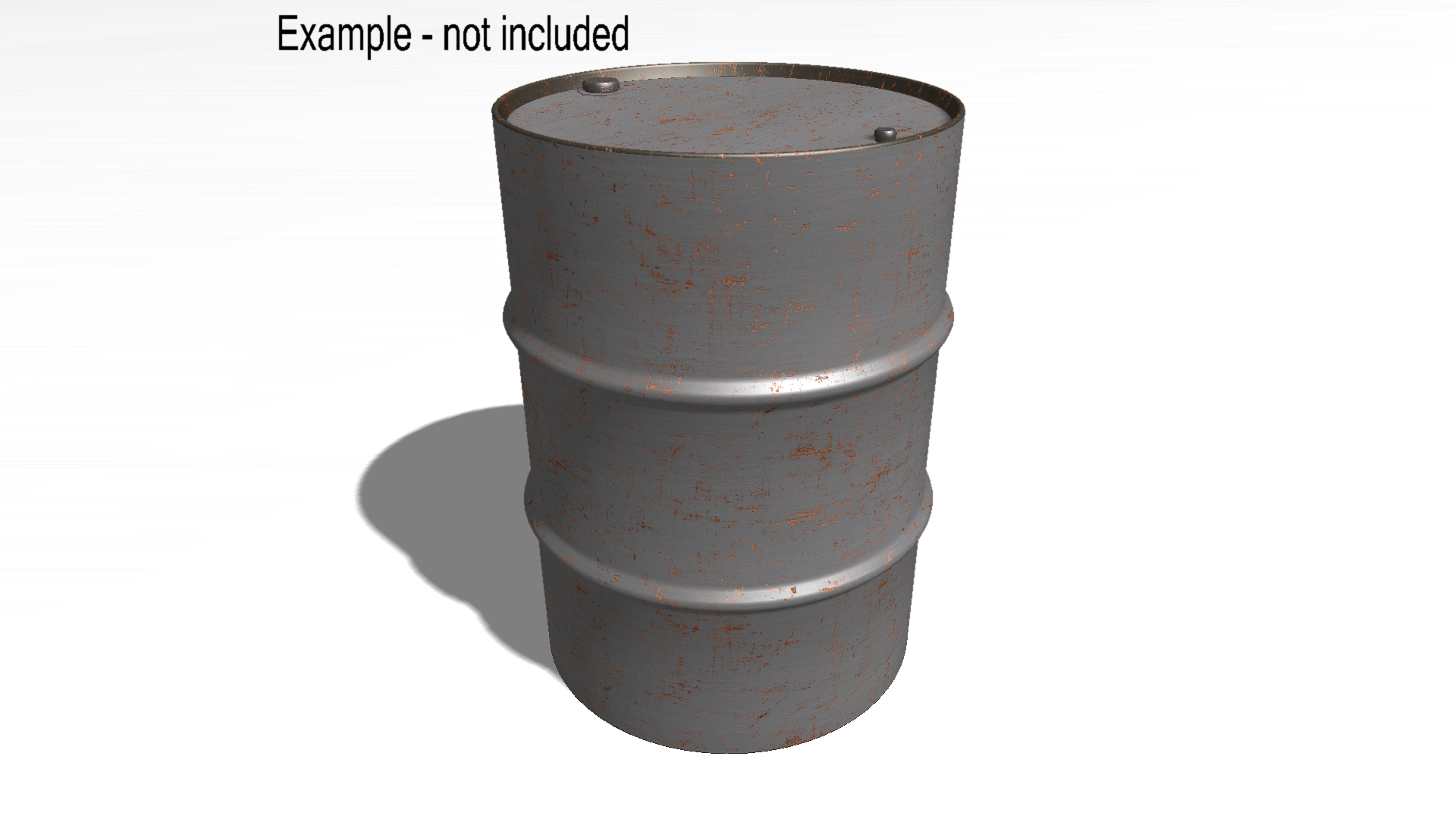 Metal Barrel - Adjustable Rusty - Basic 3D Model - TurboSquid 2199068