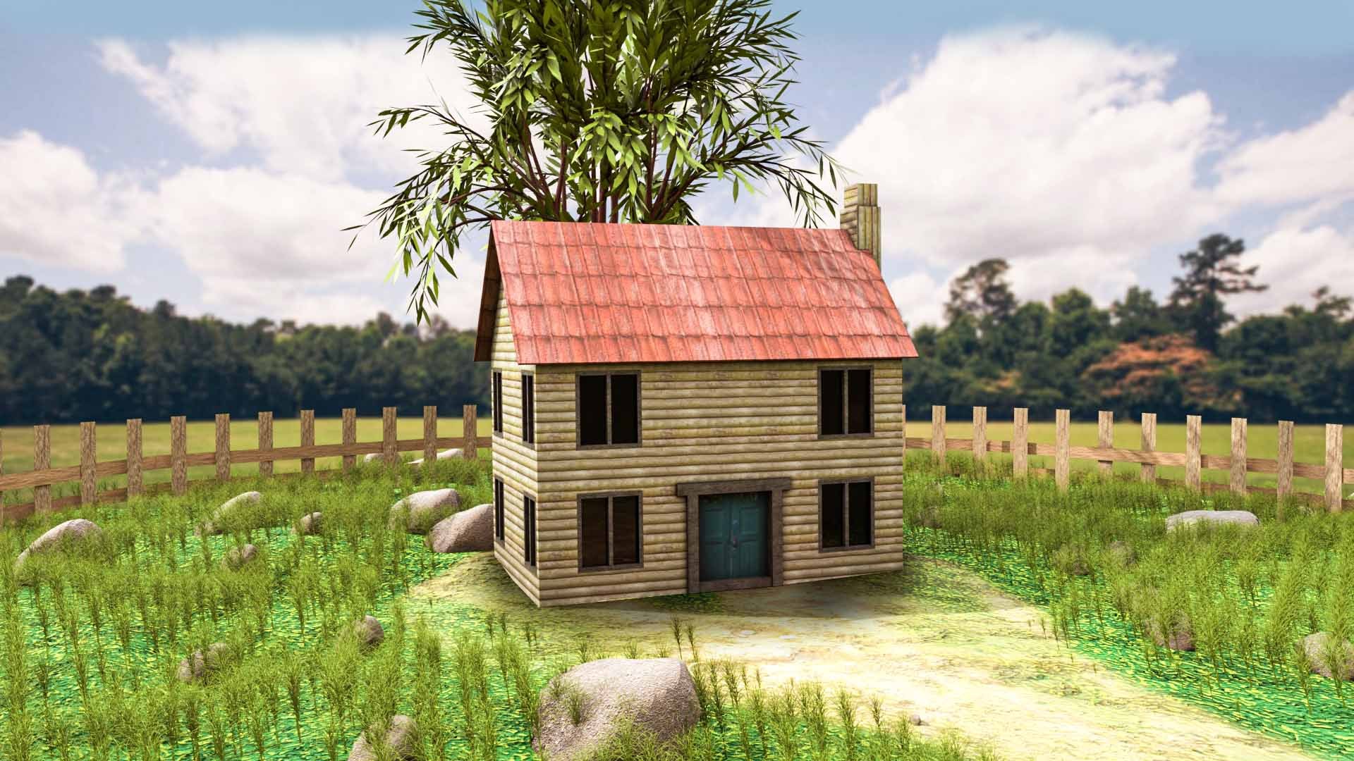 3D Game Ready Low Poly House 1 model - TurboSquid 1736068