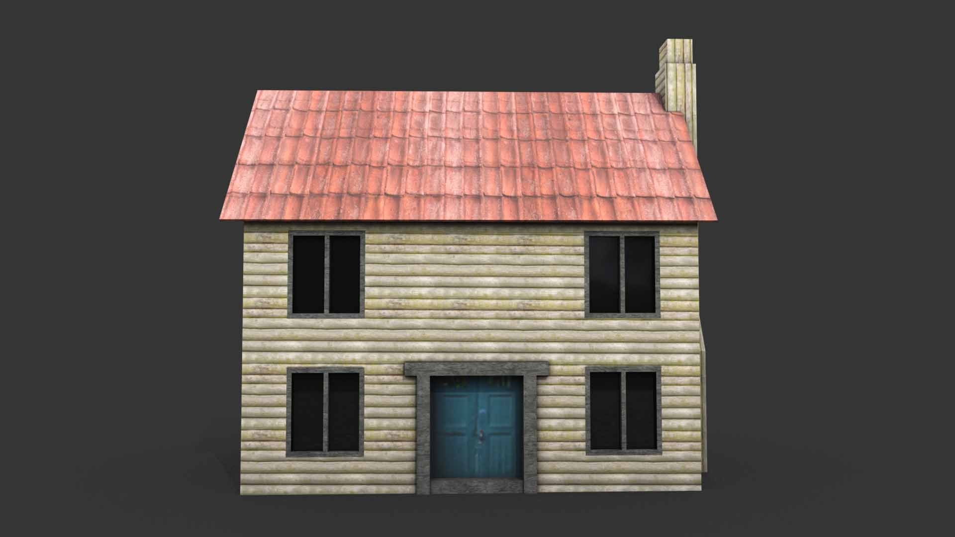 3D Game Ready Low Poly House 1 model - TurboSquid 1736068